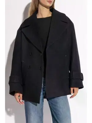 Victoria Beckham Wool Double-breasted Coat