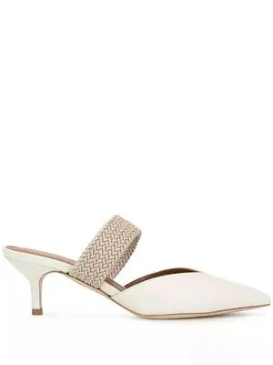 MALONE SOULIERS Maisie Mid-heeled Mules - Neutrals