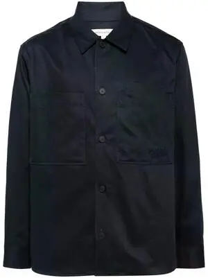 Maison Kitsuné Logo-embroidered Cotton Shirt