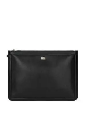 Dolce & Gabbana Logo-plaque Clutch Bag - Black