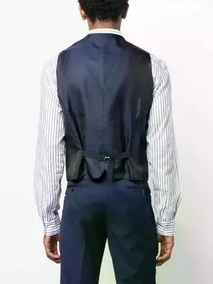 Tagliatore Virgin Wool Button-up Waistcoat