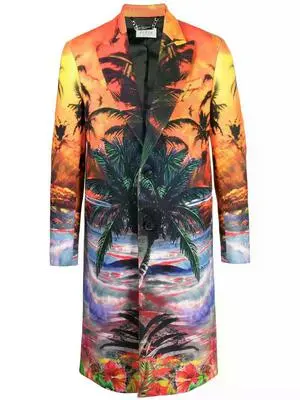 Philipp Plein Hawaii Graphic-print Coat