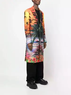 Philipp Plein Hawaii Graphic-print Coat