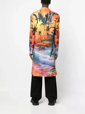 Philipp Plein Hawaii Graphic-print Coat