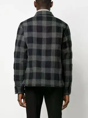 Officine Générale Gingham-check Virgin-wool Jacket