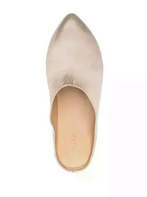 Marsèll Sfoglia Metallic Leather Mules - Neutrals