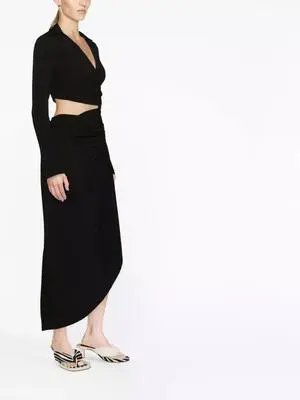 Off-White Cut-out Draped Dress