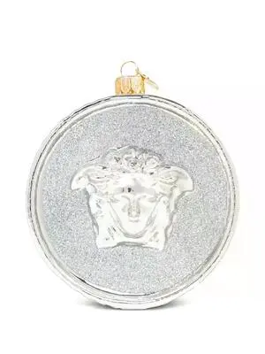 Versace Coin Holiday Ornament - Silver