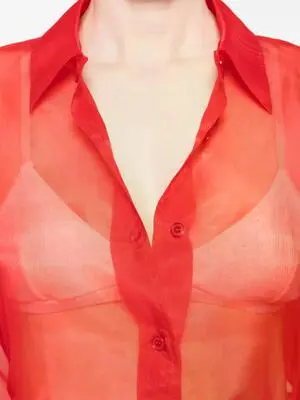 THE FRANKIE SHOP Peri Sheer Shirt