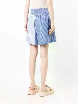 Colville Two-tone Striped Cotton Shorts