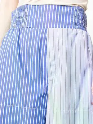 Colville Two-tone Striped Cotton Shorts
