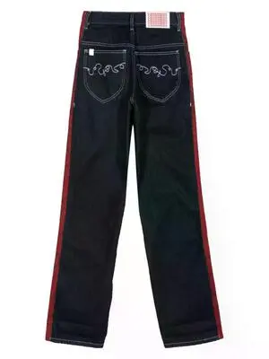 CHARLES JEFFREY Exclusive Painted Art Cotton Jeans