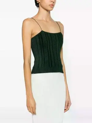 Jacquemus Le Haut Bela Ribbed-knit Top - Green
