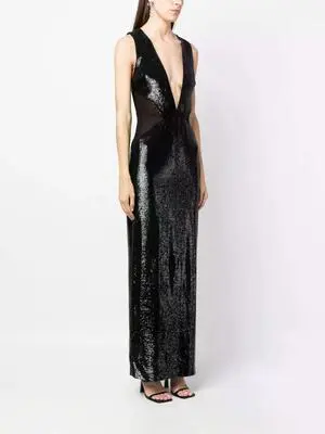 REV Sequin-embellished Maxi Dress