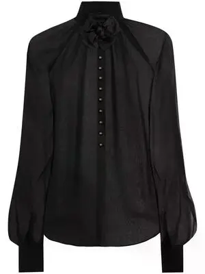 Dolce & Gabbana Floral-appliqué Shirt