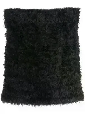 Martine Rose Hairy Brushed Miniskirt - Black