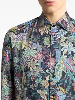 Etro Botanical-print Cotton Shirt