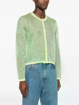 Martine Rose Floral-jacquard Cardigan