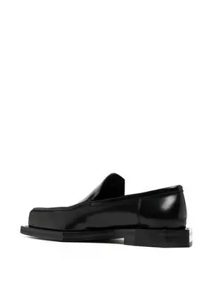 Coperni Square-toe Polished-finish Loafers