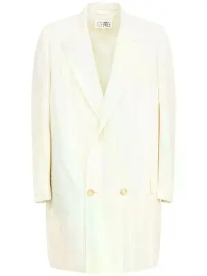 MAISON MARGIELA Oversized Pinstripe Double-breasted Blazer