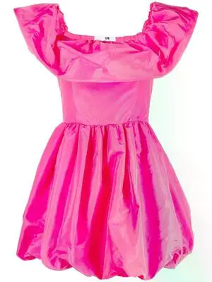 MSGM Ruffled Off-shoulder Puffball Dress
