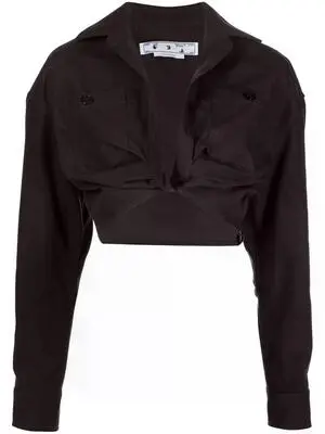 Off-white Patched Shirts For Women