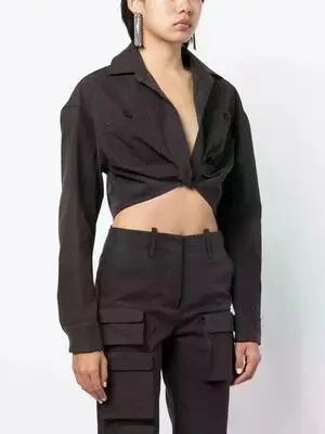 Off-White Twisted Cropped Shirt