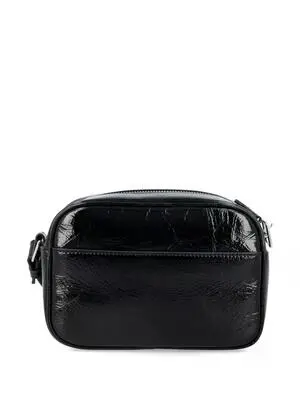 COURREGES Re-edition Naplack Leather Mini Bag - Black