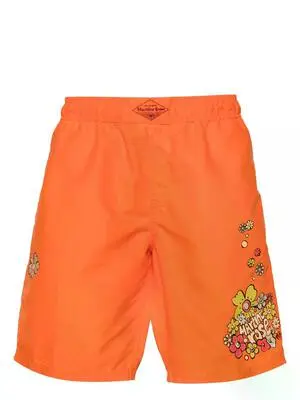 Martine Rose Floral-print Swim Shorts - Orange