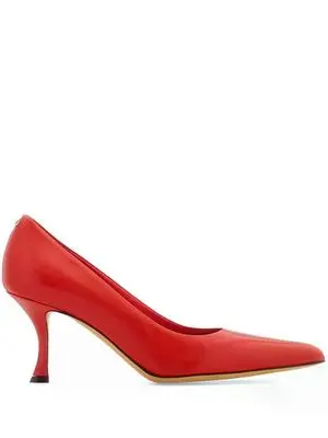 FERRAGAMO 70mm Leather Pumps - Red