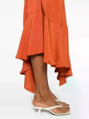 Colville Pleat-detailing Asymmetric Skirt