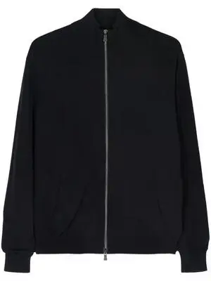 Fedeli Virgin Wool Zip-up Cardigan