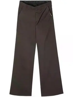 Martine Rose Houndstooth Wide-leg Trousers - Brown