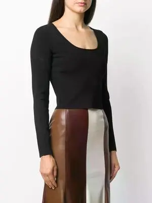 Proenza Schouler White Label Cotton Scoop Neck Jumper
