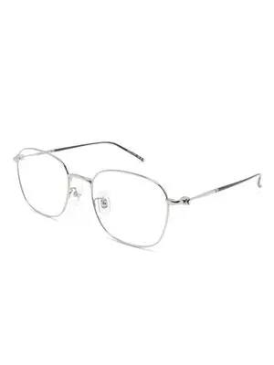 Montblanc Square-frame Glasses - Silver