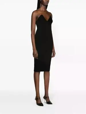 Coperni Ribbed-knit Bustier Dress