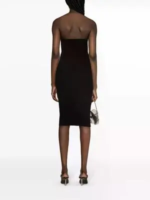 Coperni Ribbed-knit Bustier Dress