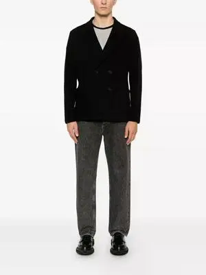 Harris Wharf London Peak-lapel Double-breasted Blazer