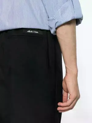 Fendi Virgin Wool Straight-leg Trousers