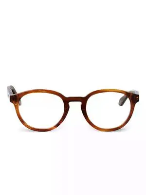 Giorgio Armani Round-frame Glasses - Brown