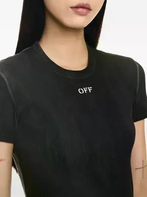 Off-White Logo-embroidered T-shirt