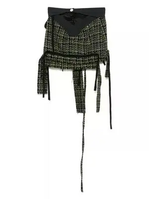 Ottolinger Deconstructed Tweed Mini Skirt