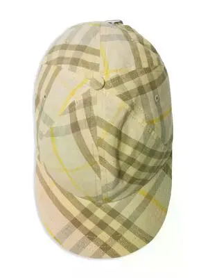 Burberry Checked Cotton Cap