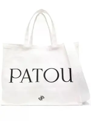 PATOU Canvas Tote Bag - Neutrals