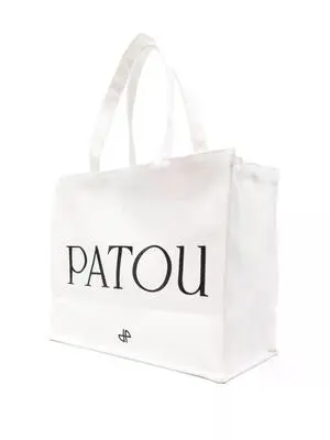PATOU Canvas Tote Bag - Neutrals