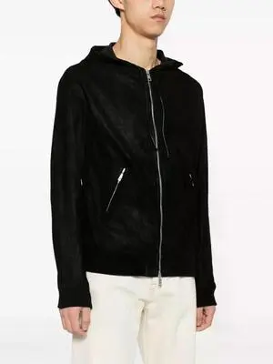 GIORGIO BRATO Suede Hooded Jacket