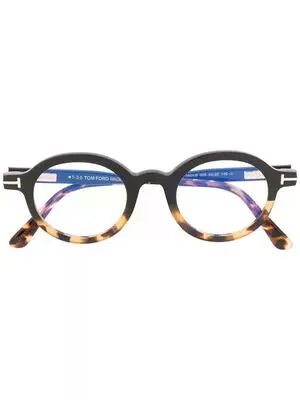 TOM FORD Round-frame Glasses - Black