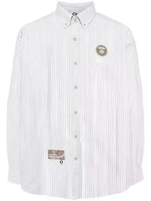 AAPE BY *A BATHING APE Striped Cotton Shirt