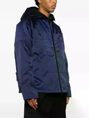 A-COLD-WALL* Overdye Logo-plaque Panelled Hooded Jacket
