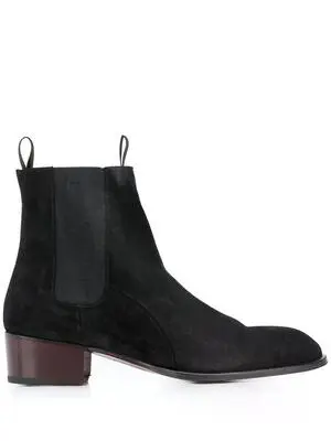 GIUSEPPE ZANOTTI Leather Slip-on Ankle Boots
